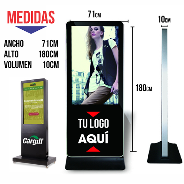 Totem Multimedia Smart TV Pantalla LED 55″ Resolución 4K – Imagentec Pro